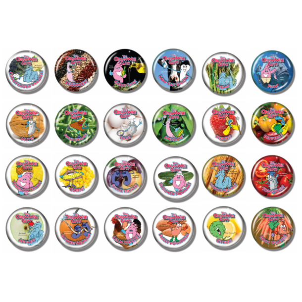 Foods of the Month Buttons - The OrganWise Guys